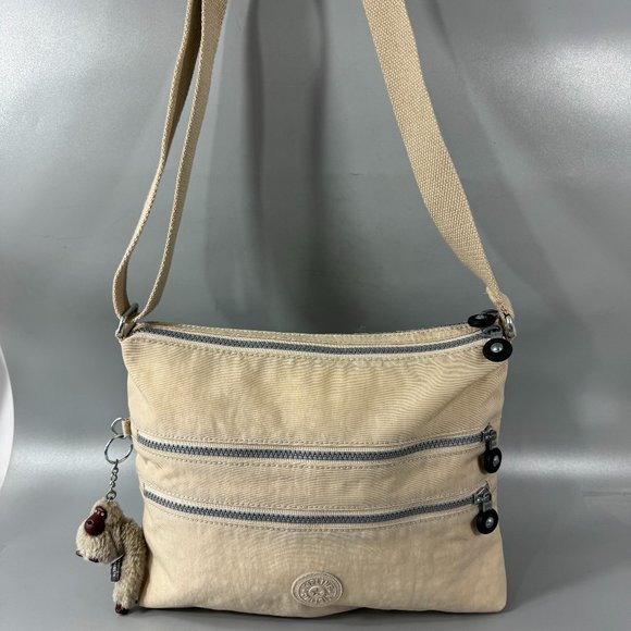 Kipling | Bags | Kipling Alvar Crossbody Bag Beige | Poshmark